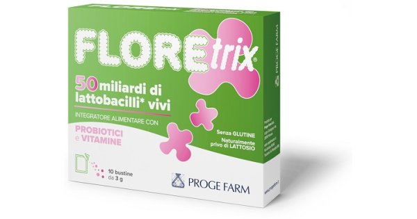 Floretrix 10 Bustine Integratore Con Probiotici e Vitamine Per L ...