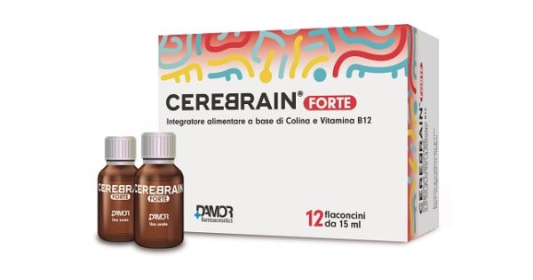 Cerebrain Forte 12 flaconi 15ml Integratore Per Memoria e Sistema Nervoso